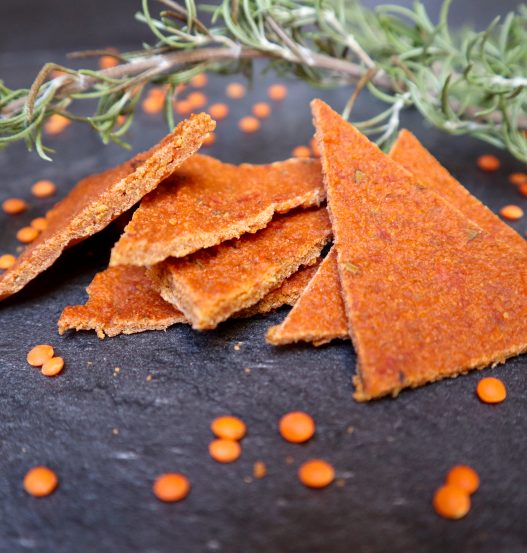 Red Lentil Pizza Crackers | Don't Waste Your Taste Vegane Rezepte von ...